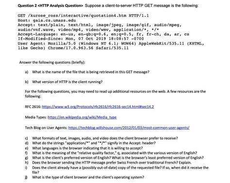 Solved Question 2 Suppose A Client To Server Get