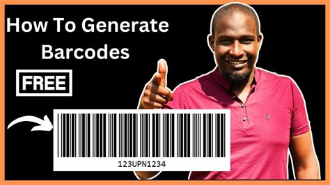 How To Generate Barcodes For Free Youtube