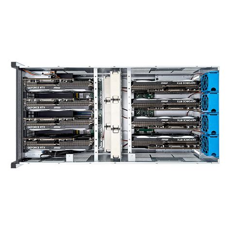 Asrockrack 4050 8 Card 6u Gpu Server Chassis With Multiple Rtx 4090