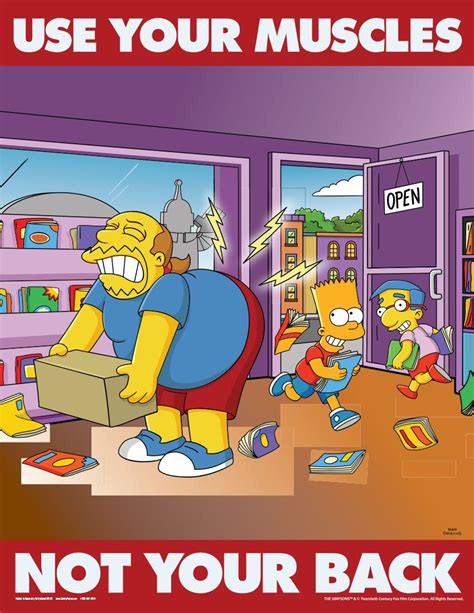 Simpsons Safety Posters Workplace Safety Tips