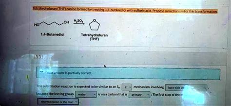 Tetrahydrofuran Thf Can Be Formed By Treating 14 Butanediol With