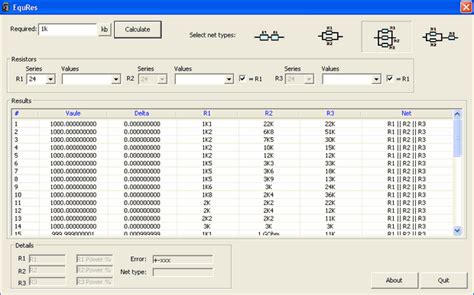 Advanced Resistor Calculator Program Electronics Projects Circuits