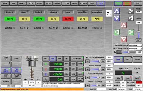Engine Information Panel Linuxcnc
