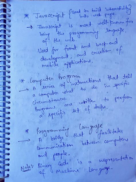 Javascript Handwritten Pdf