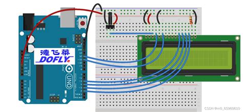 Arduino 点阵显示液晶对比度实验