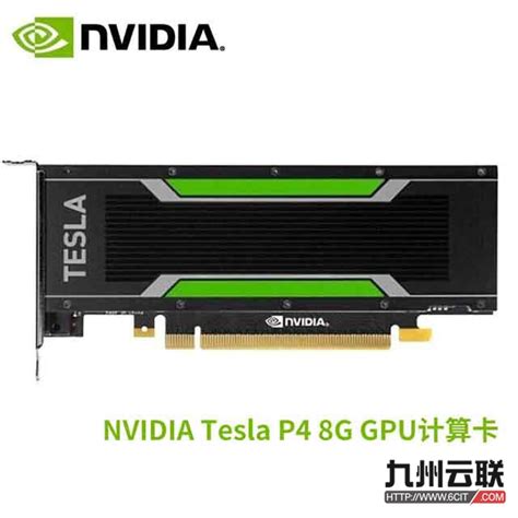 英伟达nvidia Tesla P4计算显卡（深度学习 训练推理 人工智能 Ai加速 大模型——适用于服务器） 北京九州云联科技有限公司