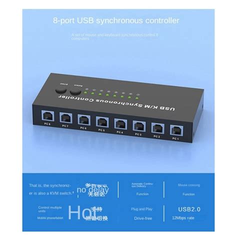 Usb Km Synchronous Controller Kvm Switch Multiple Computers Share 1