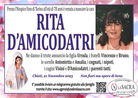 Rita Damicodatri Agenzia Di Onoranze Funebri La Sacra
