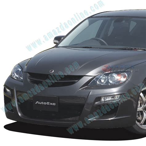 07 09 Mazdaspeed 3 [mps Bk3p] Autoexe Front Bumper With Grill Aero Kit Mbm2000 Amazda Online