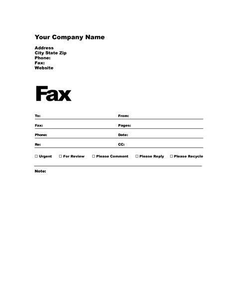 Free Fax Cover Sheet Templates In Pdf And Word Fax Cover Sheet Pdf