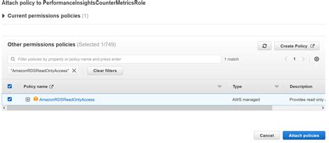 deliver amazon rds performance insights counter metrics to a third