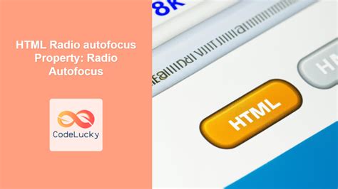 html radio type property radio type codelucky