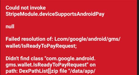 React Native Tipsi Stripe Could Not Invoke Devicesupportnativepay On