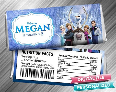 Frozen Hershey Wrapper