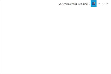 Getting Started With Wpf Chromeless Window Control Syncfusion