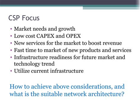 Arah Pengembangan Core Network Architecture Indonesia Ppt