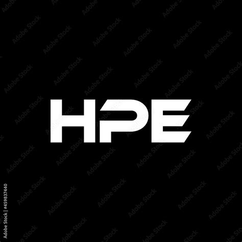 Hpe Letter Logo Design With Black Background In Illustrator Vector Logo Modern Alphabet Font