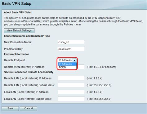 Basic Vpn Setup On Rv130 And Rv130w Cisco
