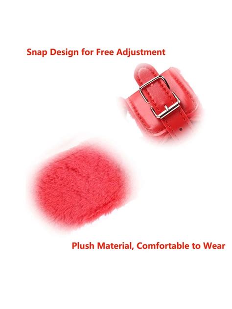 Soft Material Sexual Leather Handcuffs Ankle Cuff Adult Games Erotic