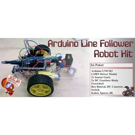 Jual Arduino Line Follower Robot Kit Jakarta Pusat Official Toko222 Tokopedia