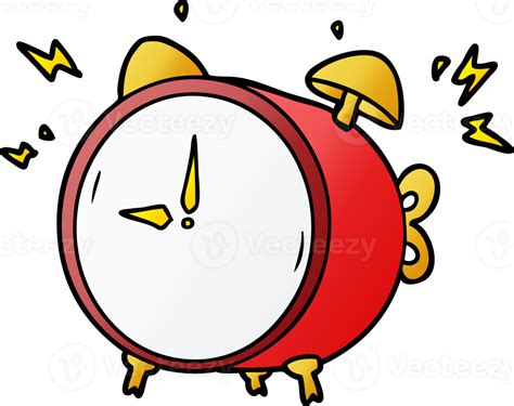 Cartoon Ringing Alarm Clock 42326435 Png