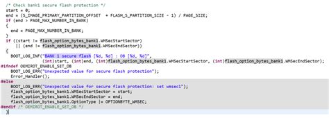 Oemirot Example Flash Protect Sector Problem Stmicroelectronics Community