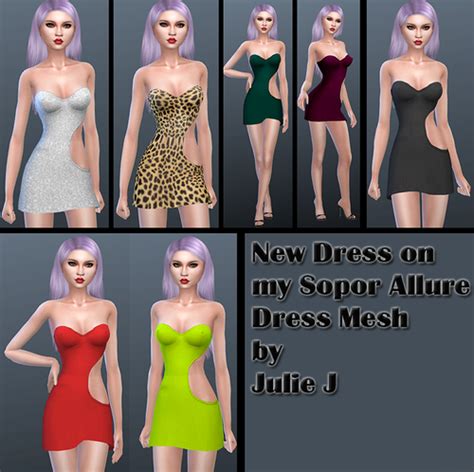 Cut Out Dress On Julie J Sopor Allure Dress Mesh Clothing Loverslab