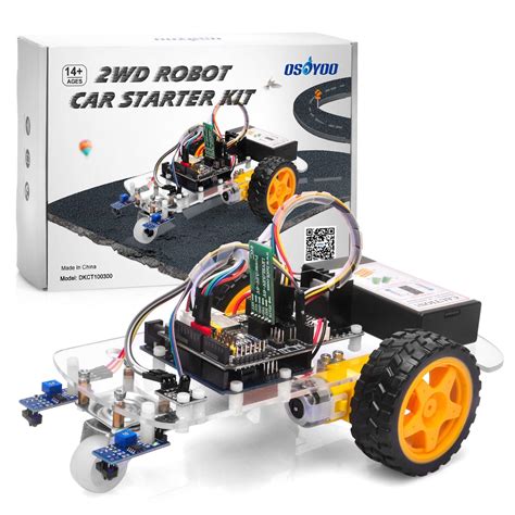 【楽天市場】osoyoo2輪 駆動 スマート ロボットカー スターターキット Arduino互換の Uno R3 プロジェクト 2wd Smart Robot Car Kit オープンソース