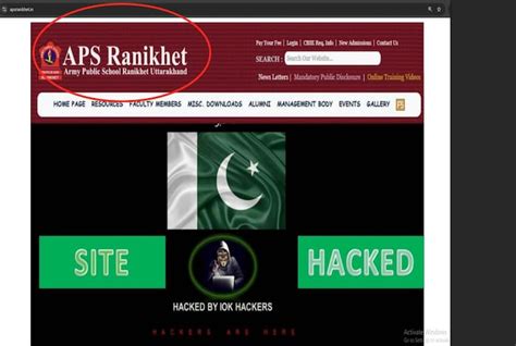 Pak Based Hackers Target Army Public Schools Other Indian Sites