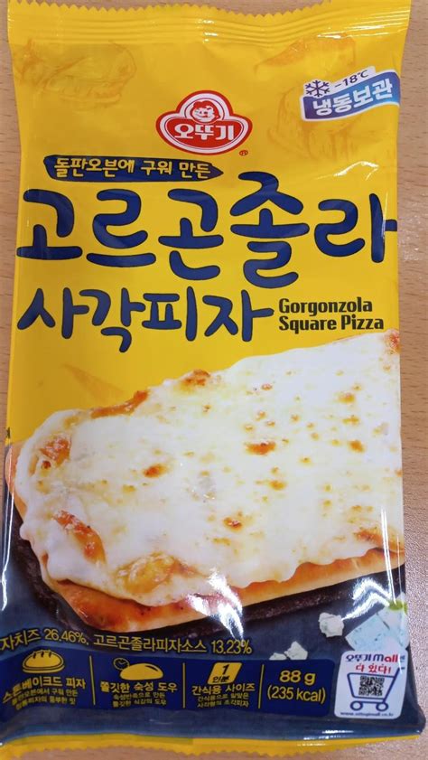 오뚜기 고르곤졸라 사각피자