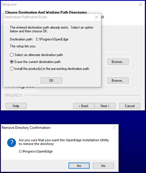 Openedge Reinstallation Fails Due To Read Only Wbt Files After