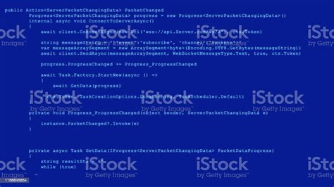 3d Hacking Code Data Flow Stream On Blue Screen With Typing Coding