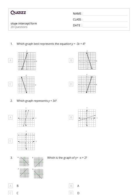 Free Printable Slope Intercept Worksheet Download Free Printable Slope Intercept Worksheet Png