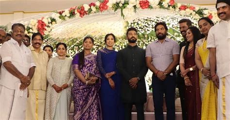 தமிழச்சி தங்கபாண்டியன் இல்லத் திருமண வரவேற்பு நிகழ்ச்சி அணிவகுத்த