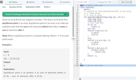 yash verma on linkedin codingchallenge algorithm equilibriumpoint