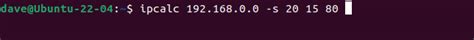 how to calculate subnet masks on linux with ipcalc