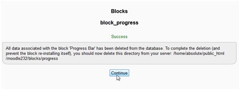 uninstalling or removing a moodle plugin inmotion hosting