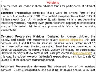 Ravens Progressive Matrices Test PPTX