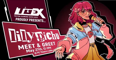 Lilypichu Will Be Coming To Ucsds Triton Gaming Expo Use The