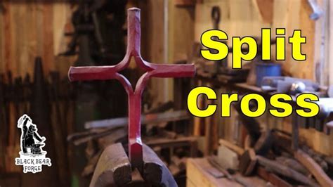 Blacksmiths split cross or Friedrichs cross | Blacksmithing, Blacksmith projects, Welding projects