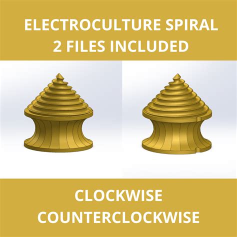 Stl File Electroculture Spiral Mold For Garden Fibonacci Molds 👨‍🎨・3d Print Object To Download