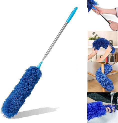 Microfiber Feather Duster With Extendable Pole 100 Inch