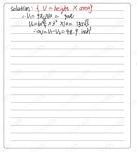 Solved A Regular Hexagonal Prism Is Inscribed In A Right Circular