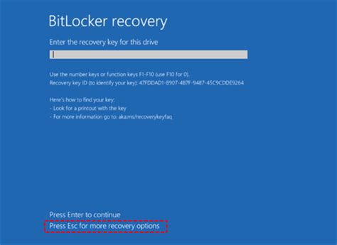 Solved Windows 10 Disk Recovery Bitlocker Boot Error Message
