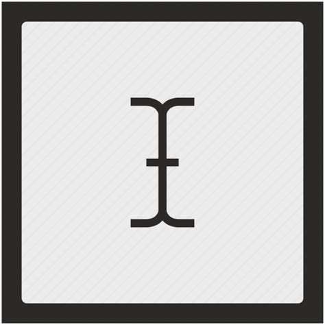 Cursor Edit Function Space Square Text Icon