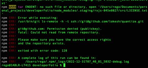 Issue While Running Npm Install · Issue 559 · Saadpastadeveloperfolio