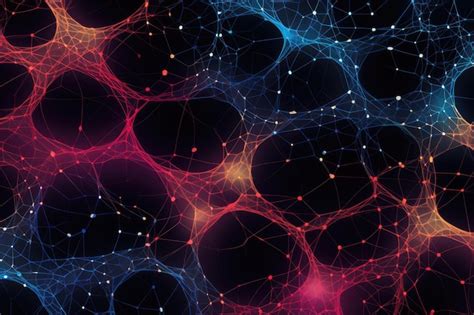 Premium Photo Ai Inspired Neural Network Pattern 3d Illustration Of