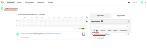 Invalid Repo Urls After Change Username Issue Go Gitea Gitea GitHub