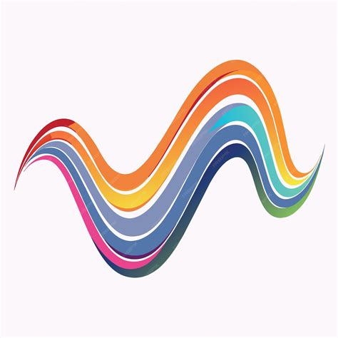 Vector Wave Lines Flowing Dynamic In Colorful Isolated On White Background For Concept Of Ai