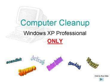 Computer Cleanup Presentation Free To View